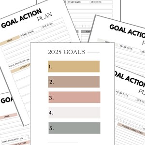 2025 Goal Planner Template, Printable, PDF Download - Etsy
