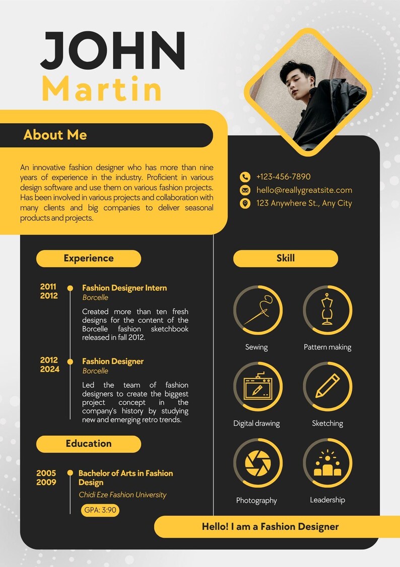 Customization Resume Template | Career Boost CV Layout for Immediate ...