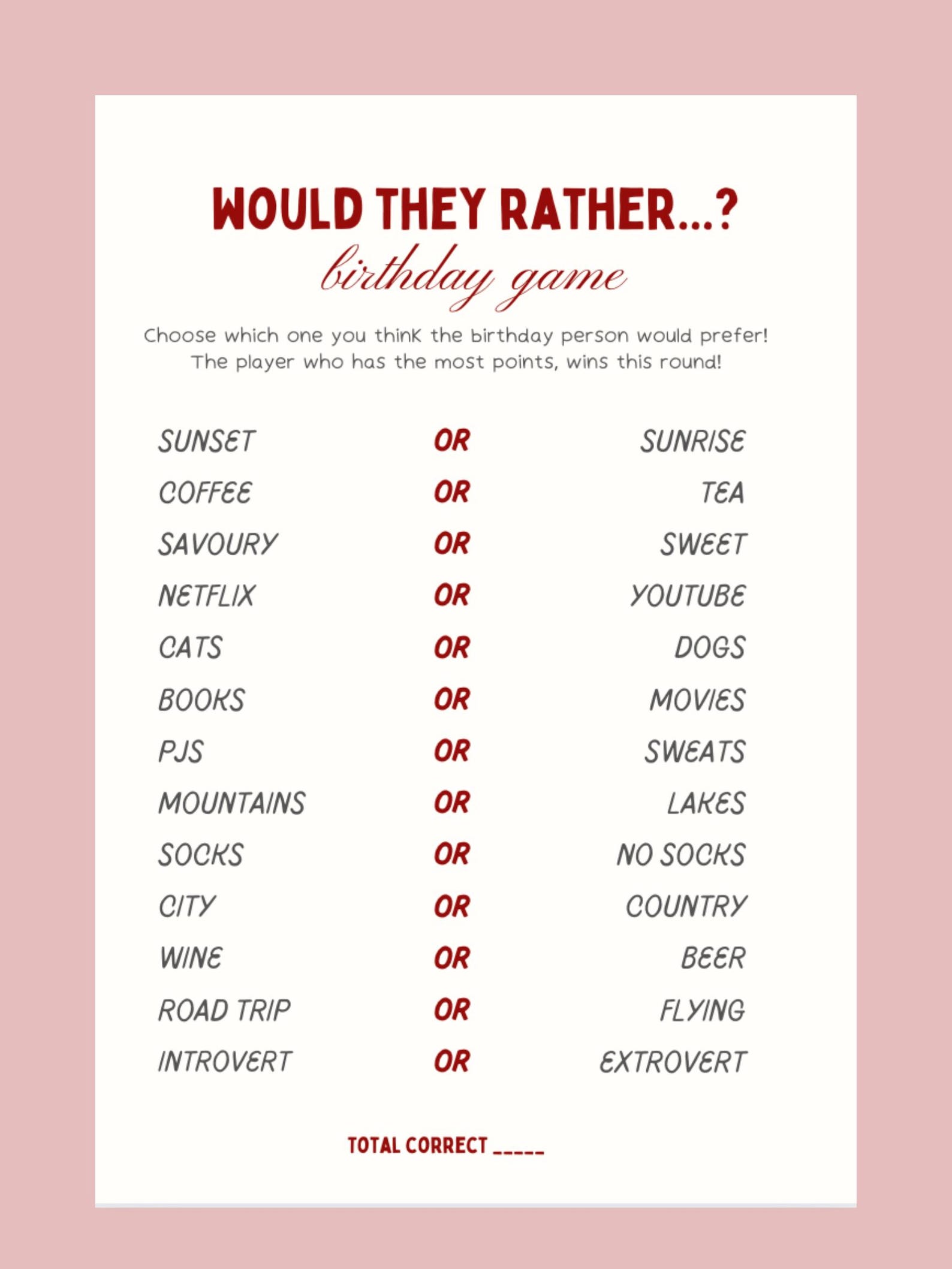 Adult Birthday Party Games, Icebreakers, and Group Activities | Instant Editable Printable ...