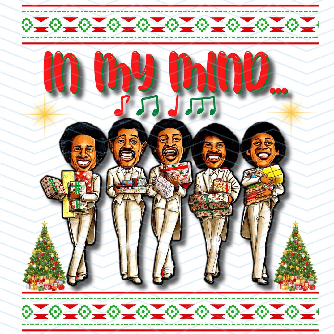 Silent Night - in My Mind Temptations PNG, Melanin Christmas Tee ...