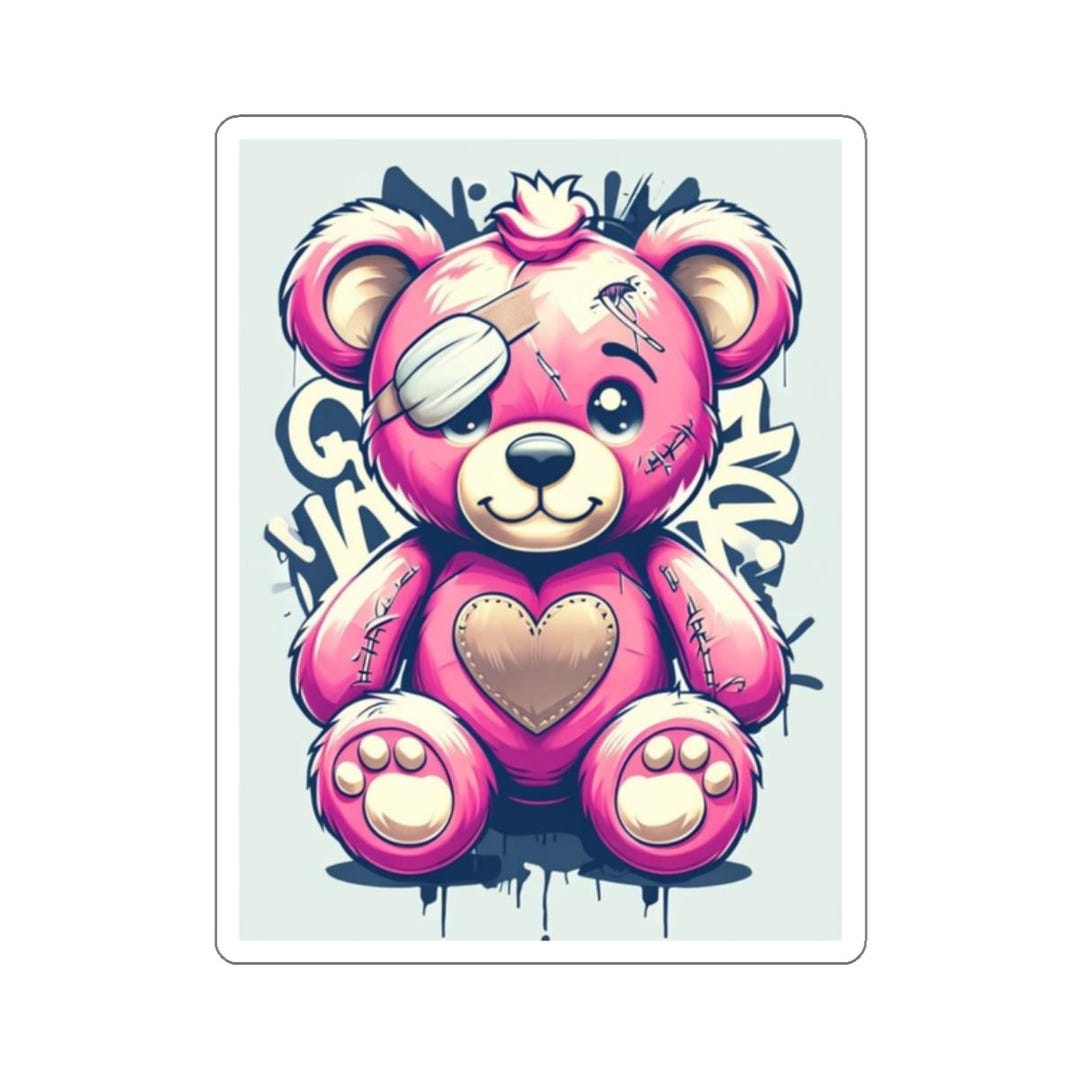 Cute Bandaged Bear - Etsy