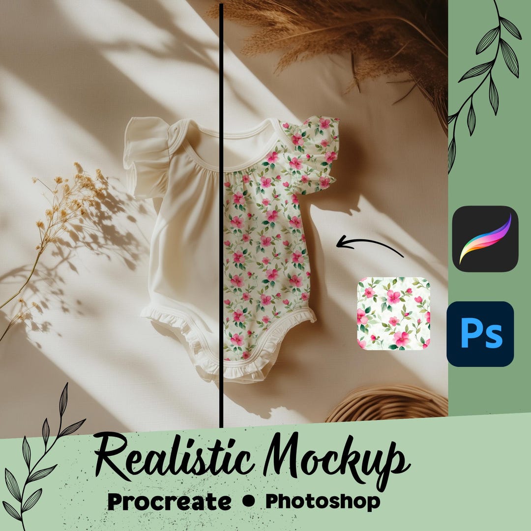 Body Mock-up Procreate, Photoshop, Template, Summer, Mock Up, Instant ...