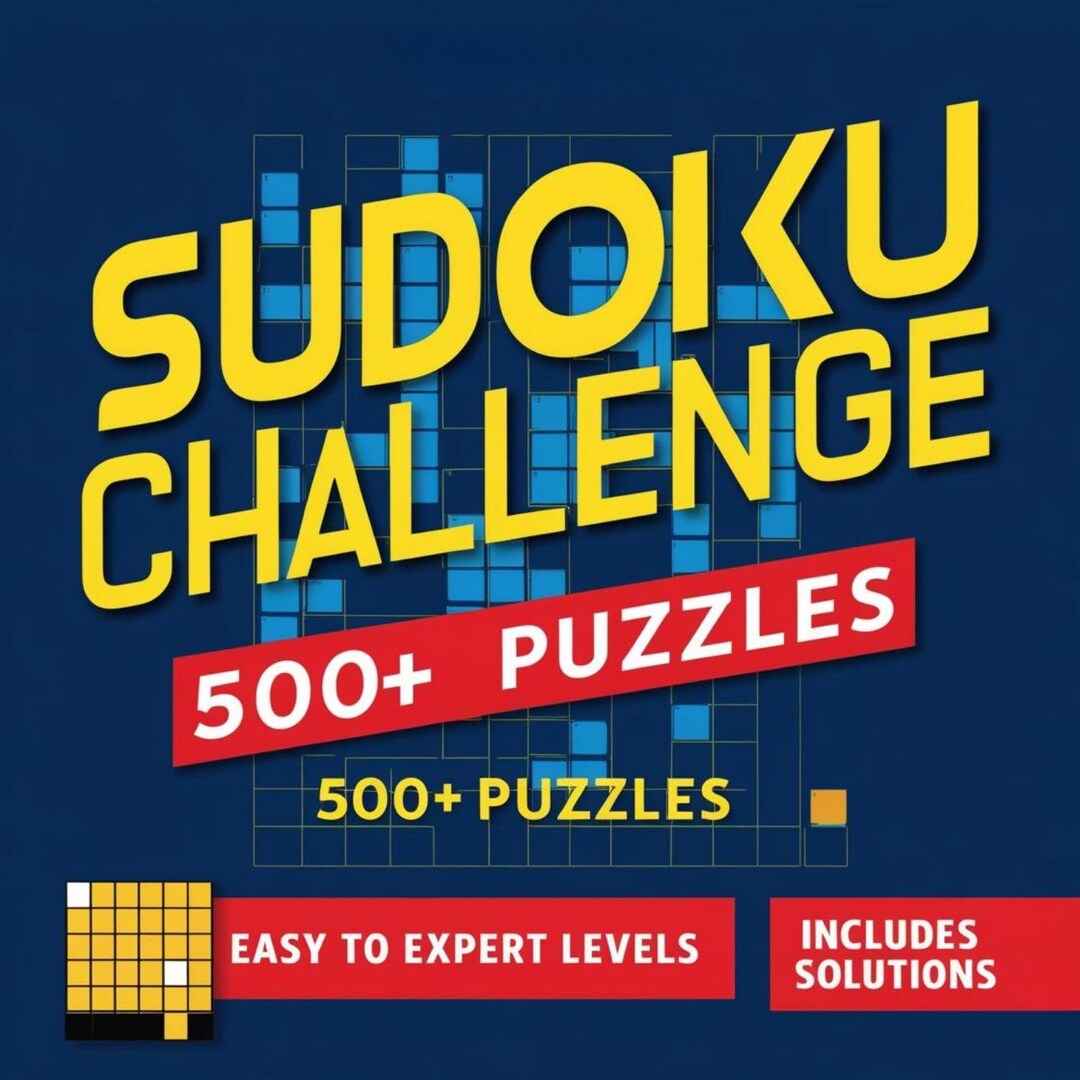 Sudoku, 500 Puzzles Easy to Expert, Perfect Gift, Logic and Brain ...