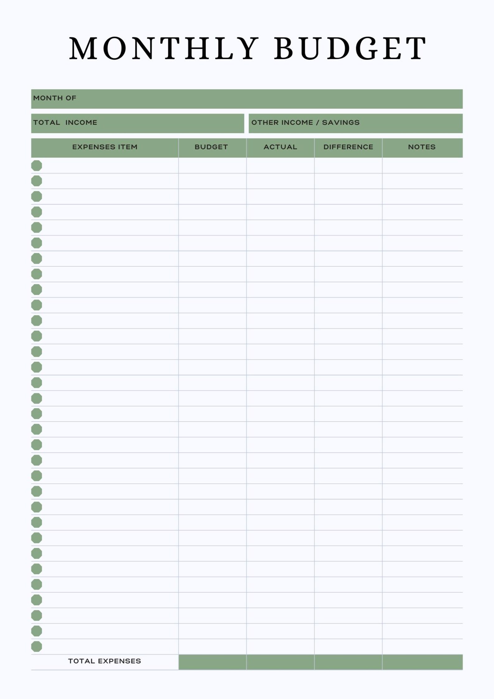 2025 Calendar Monthly Budget Money Tracker and Fitness Planner All in ...