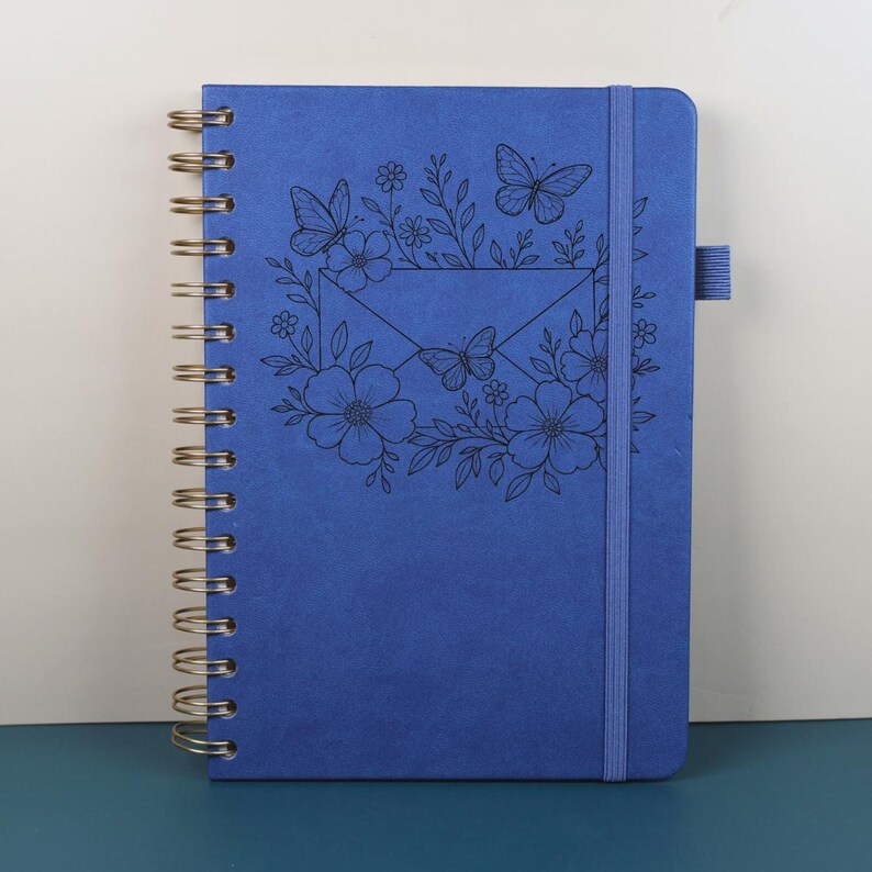 Floral Butterfly Garden Address Book Personalized Leather Contact ...