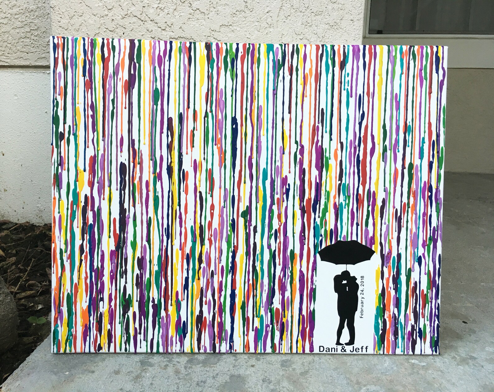 Unique Wedding Gift Art Handmade Gifts Art Melted Crayon - Etsy