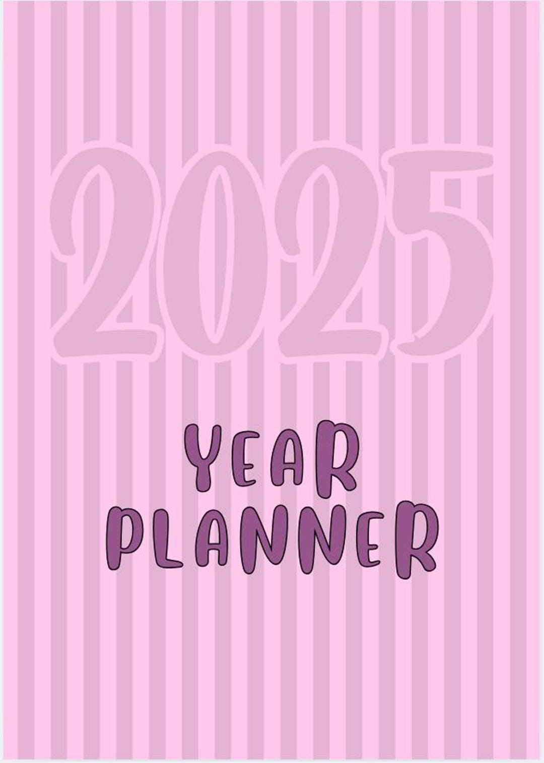 Plan Your 2025 | Printable Planner & Goal Tracker for the New Year - Etsy