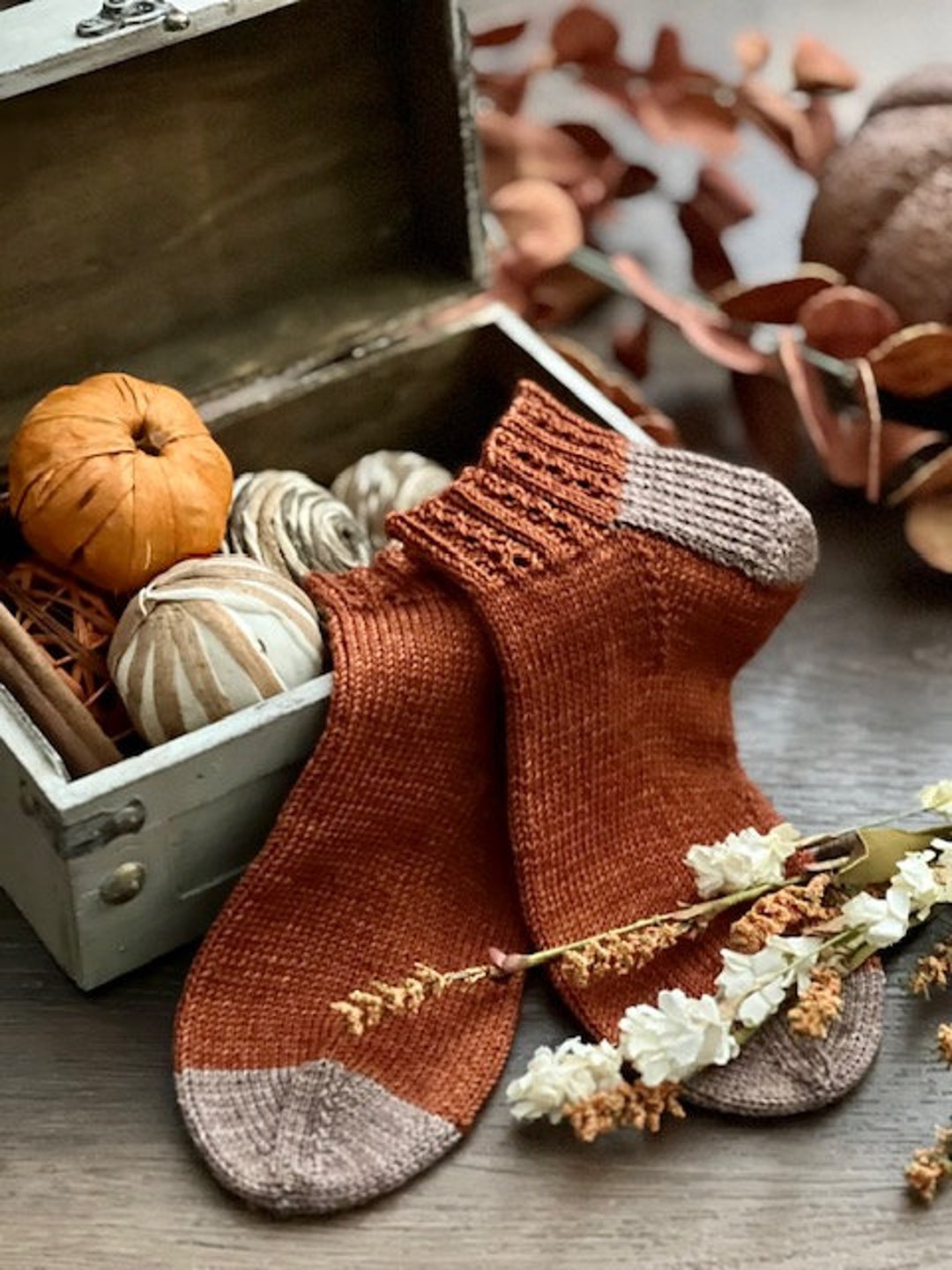 KNITTING PATTERN - Gone Leaf Peeping Socks Knitting Pattern, Sock ...