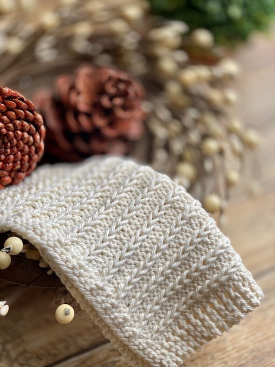 KNITTING PATTERN - Fields and Furrows Dishcloth, Knit Dishcloth Pattern ...