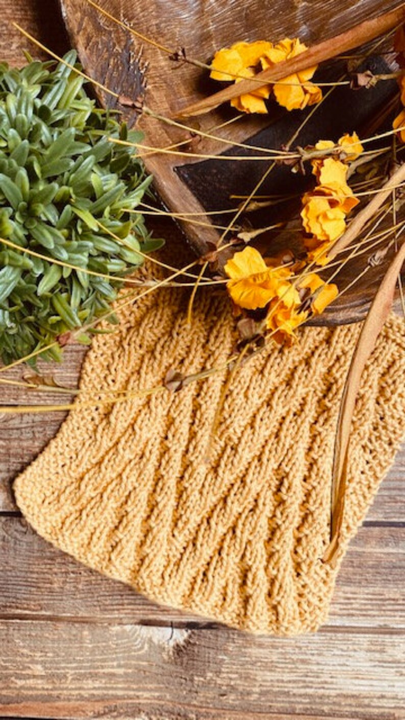 KNITTING PATTERN Mountain Crest Farmhouse Spa Cloth | Etsy