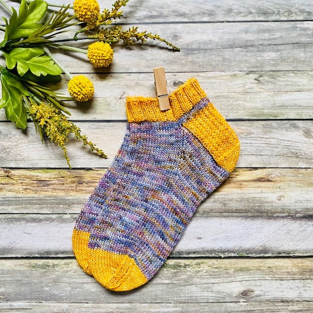 KNITTING PATTERN Fun and Sun Shorty Sock Knit Sock Pattern - Etsy