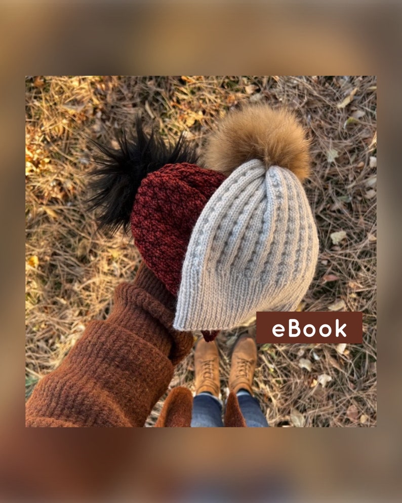 KNITTING PATTERN EBOOK, Ten Hat Pattern, Easy Knitting Patterns, Hat ...