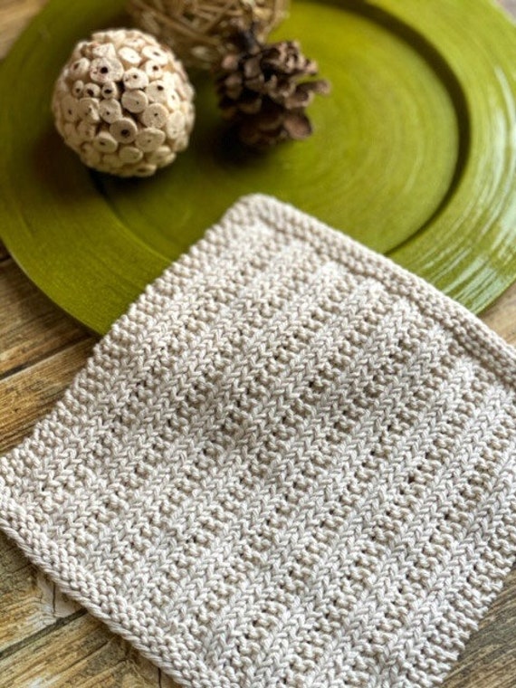 KNITTING PATTERN Keep It Straighter Dishcloth Knit Dishcloth Pattern Knitted Dishcloth Pattern Knit Washcloth Pattern Etsy