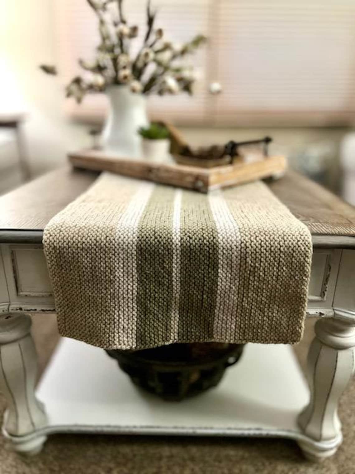 KNITTING PATTERN - the Talia Knitted Table Runner, Knitted Home Pattern ...