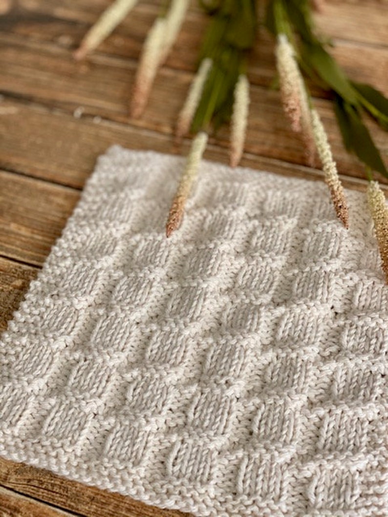 KNITTING PATTERN - Roll Out the Barrels Dishcloth, Knit Dishcloth ...