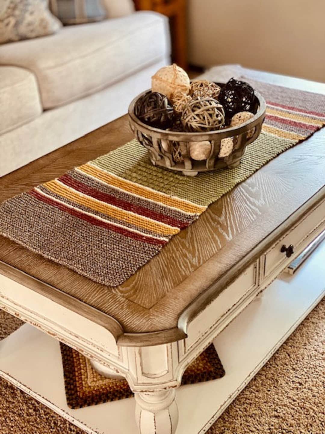 KNITTING PATTERN - the Oakley Knitted Table Runner, Knitted Home ...