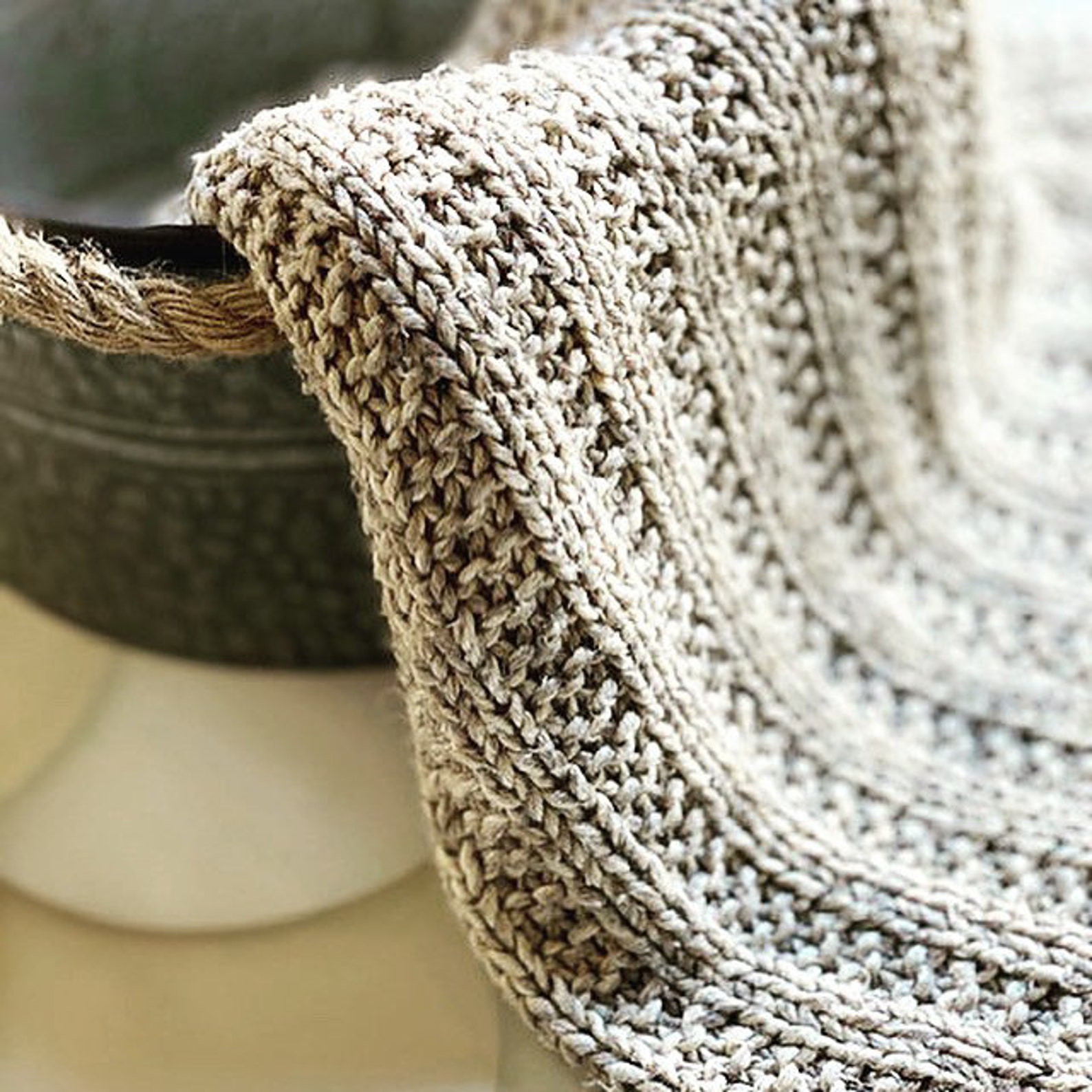 KNITTING PATTERN - Cuddle Me Baby Blanket, Knitted Baby Blanket, Knit ...