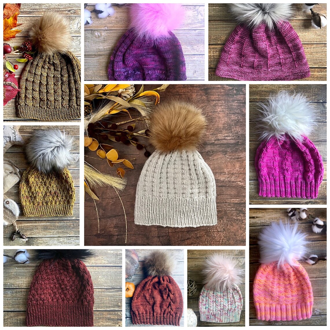 KNITTING PATTERN EBOOK Ten Hat Pattern Easy Knitting - Etsy