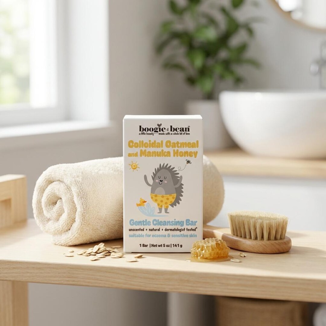 Boogie and Bean Sensitive Skin Soap Colloidal Oatmeal, Cleansing Bar ...