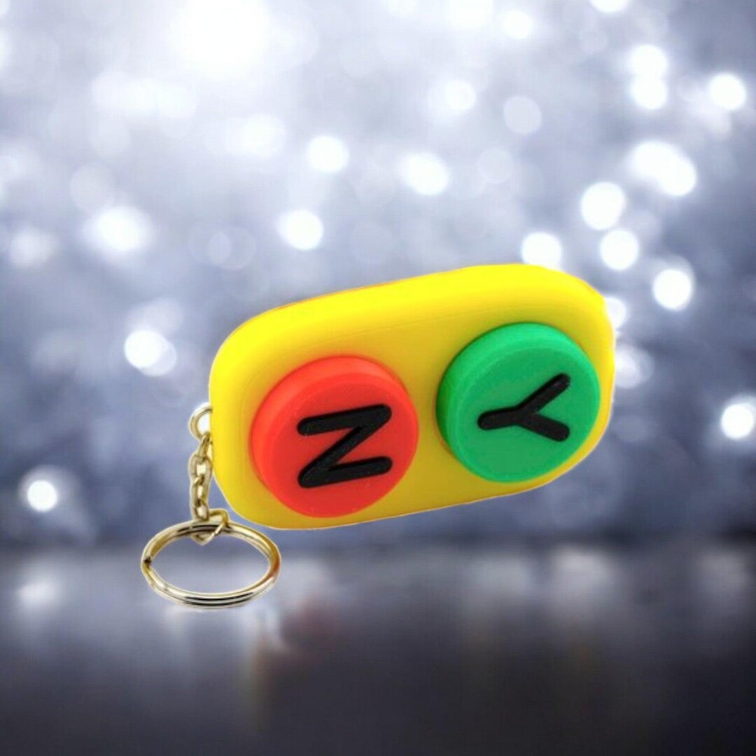 Yes/no Button Tactile Fidget Clicker Keyring - Etsy