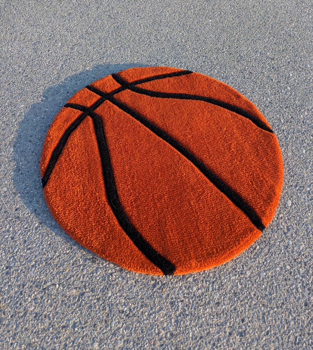 Basketball Rug - Round Rug - Cool Basketball Rug - Tufted Rug - Non ...