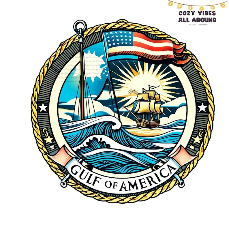 Gulf of America PNG | Nautical Rope Border | Funny Trump Inspired ...