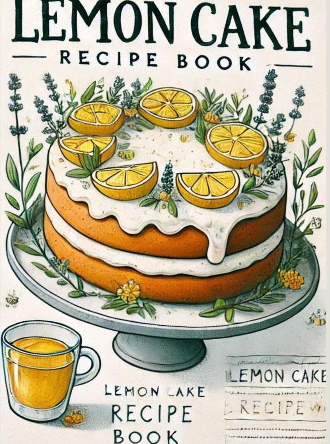 Zesty Lemon Cake Recipe Book | Printable PDF | Easy to Follow | Perfect ...