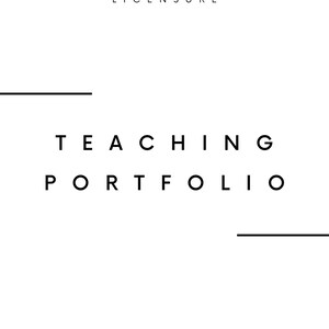 Editable Teaching Portfolio Template- Printable Word Document- INSTANT ...