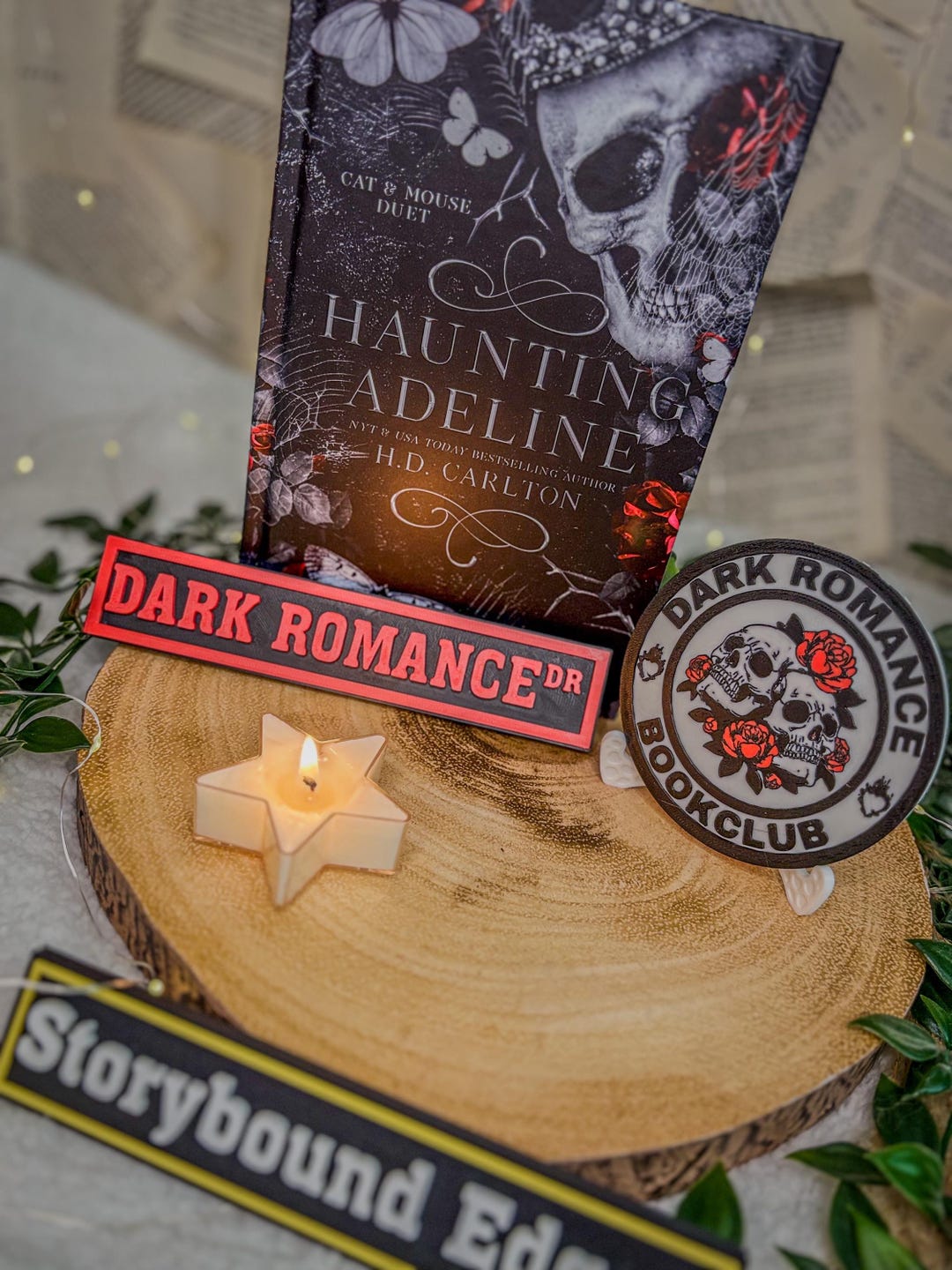 3D Printed Dark Romance Bookshelf Sign: Bookish Decor - Etsy