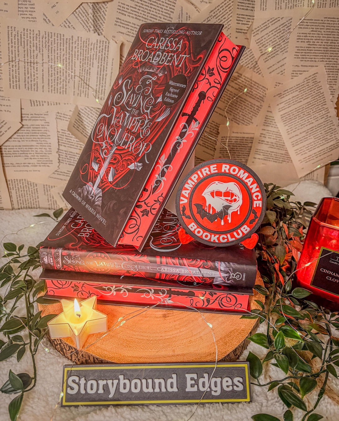 Slaying the Vampire Conqueror SIGNED Special Edition Custom Sprayed Edges | Fantasy Books ...