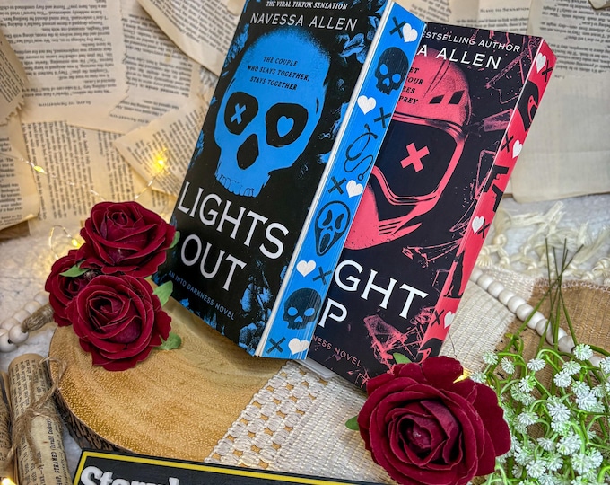 Lights Out by Vanessa Allen: Custom Sprayed Edges Dark Romance Book - Etsy