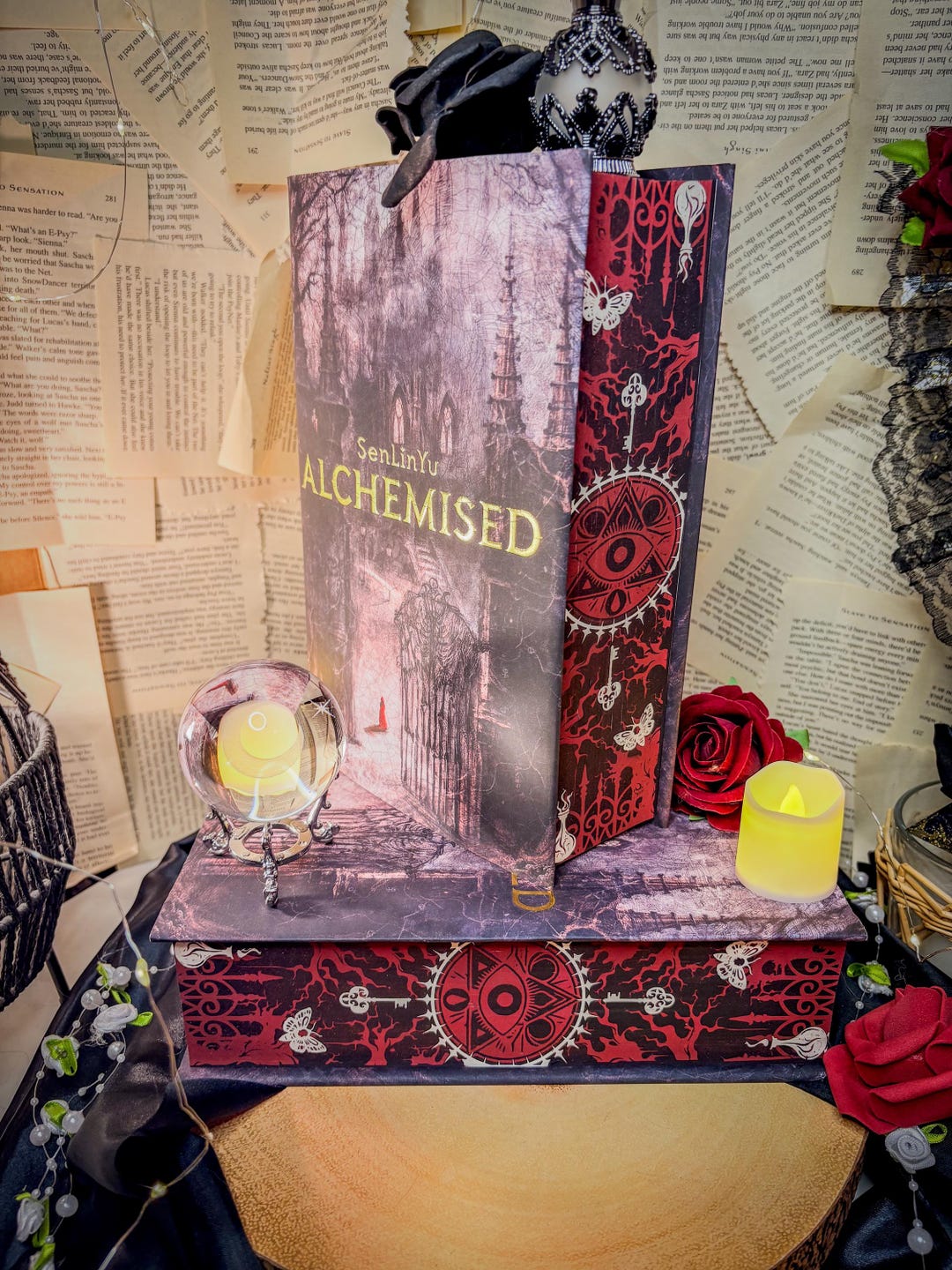 Alchemized - UK Hardcover Benutzerdefinierte Hand gesprühte Kanten ...