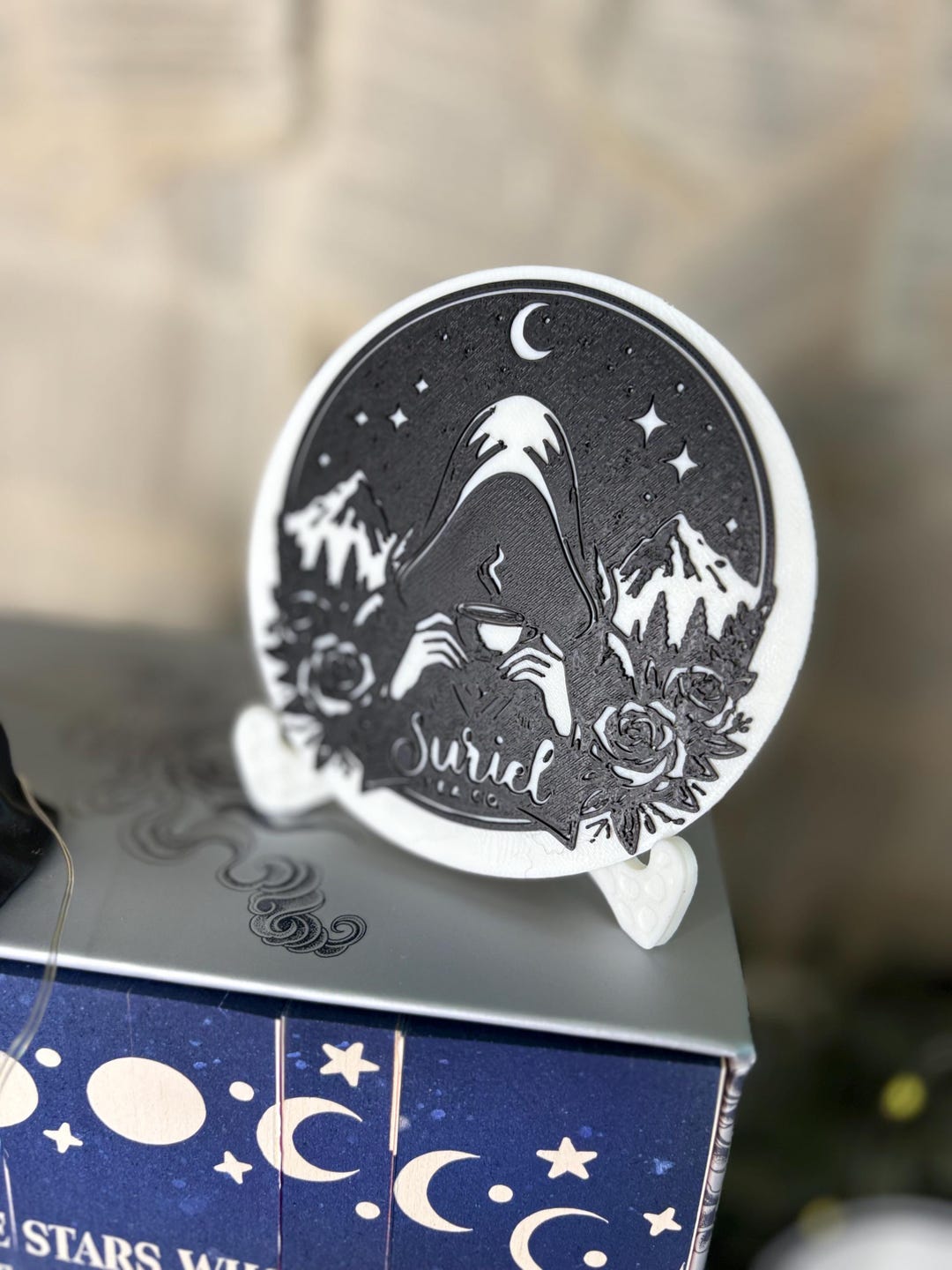 ACOTAR Suriel Bookshelf Sign: 3D Printed Fantasy Decor - Etsy