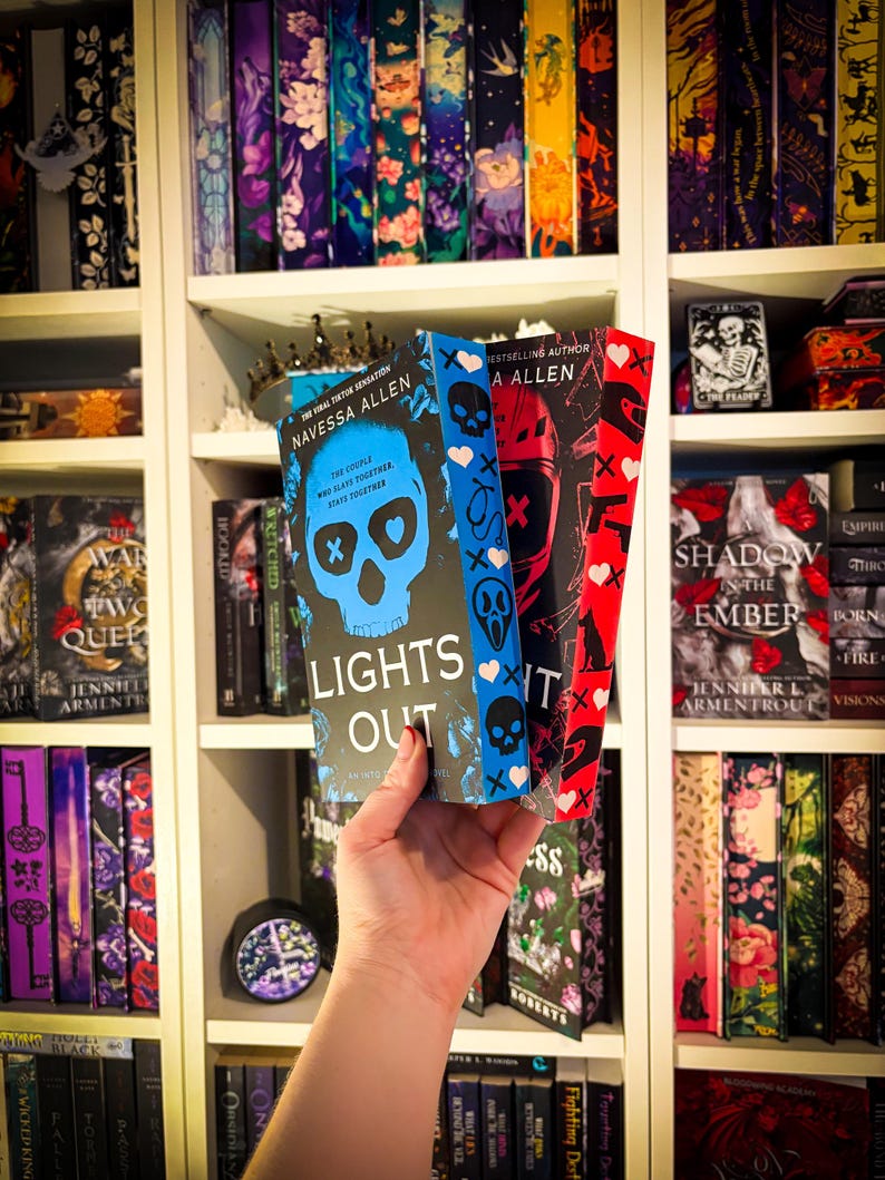 Lights Out by Vanessa Allen: Custom Sprayed Edges Dark Romance Book - Etsy