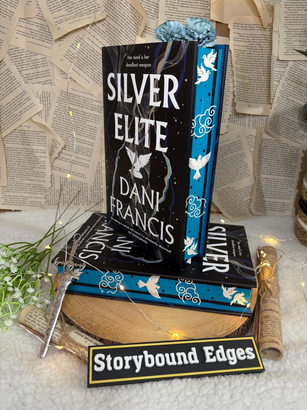 Silver Elite - Custom Sprayed Edges - Hardcover -sprayed Edge Books - Etsy