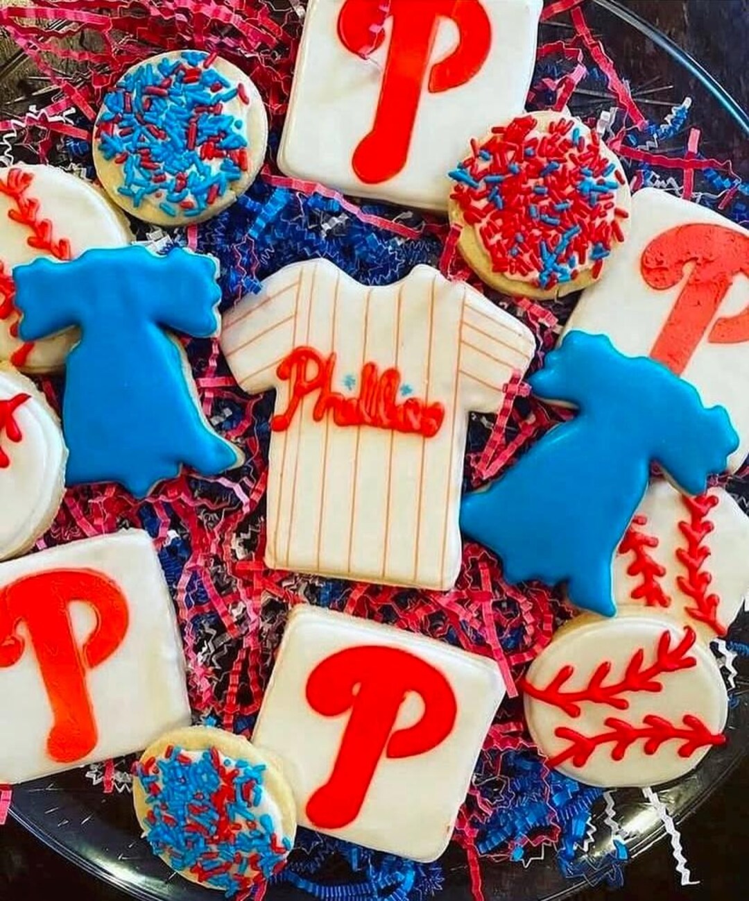 Phillies Themed Decorated Sugar Cookies - Etsy