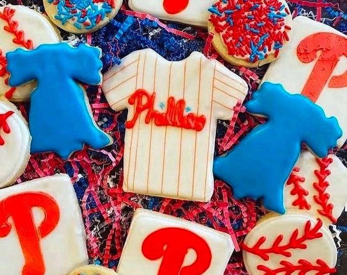 MLB & Baseball Cookies - Personalized for Your Team! - Etsy