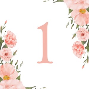 Table Numbers - Printable - Etsy