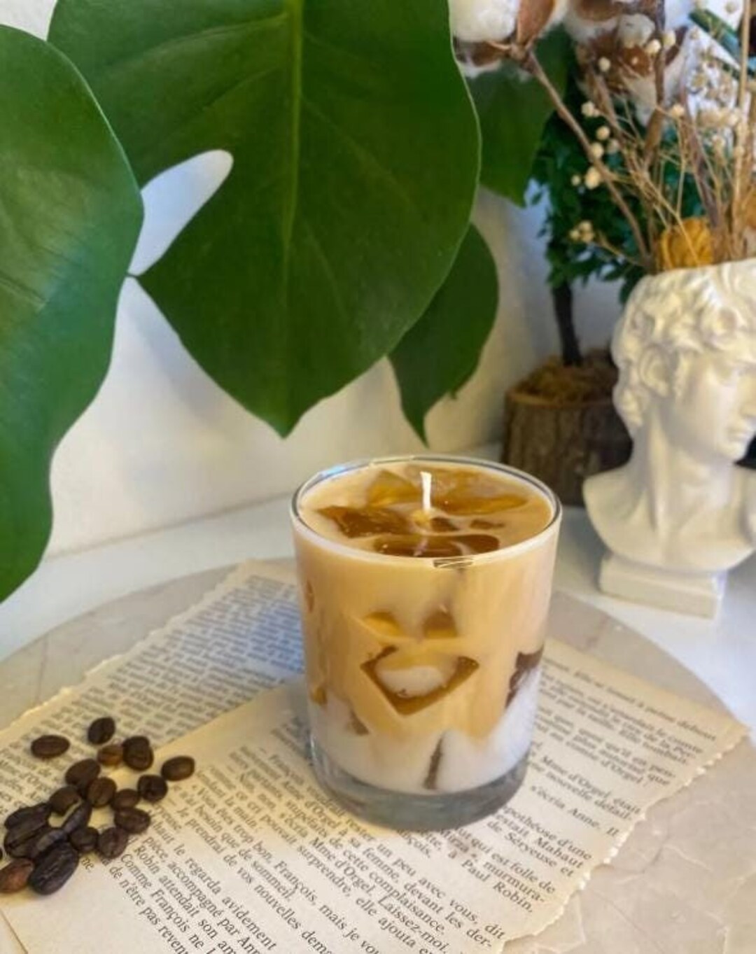Iced Coffee Candle I Latte Candle I Soy Wax Candle I Candle Decoration ...