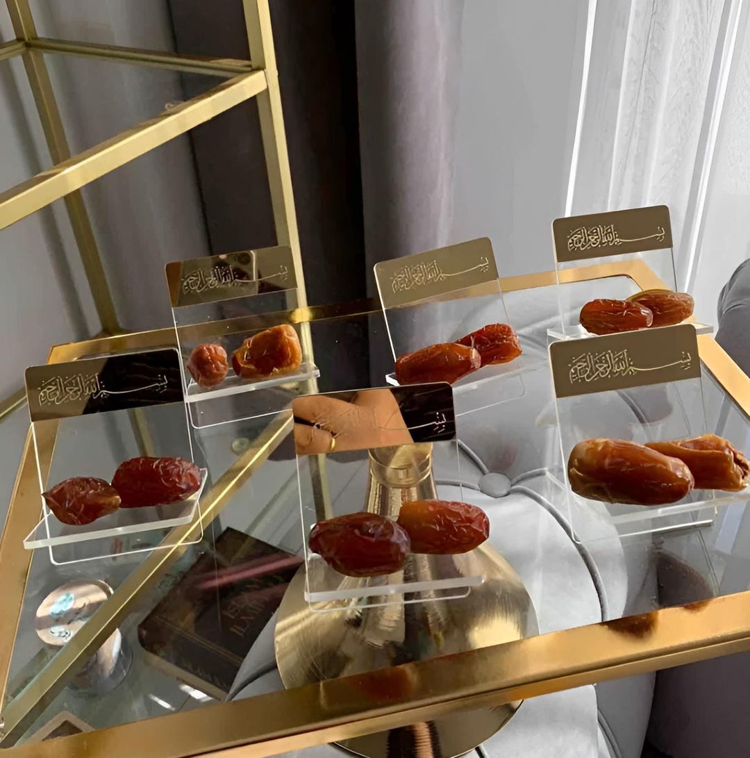 6 Pcs Ramadan Date Holder I Iftar Ramadan Table Decoration I Rahle ...