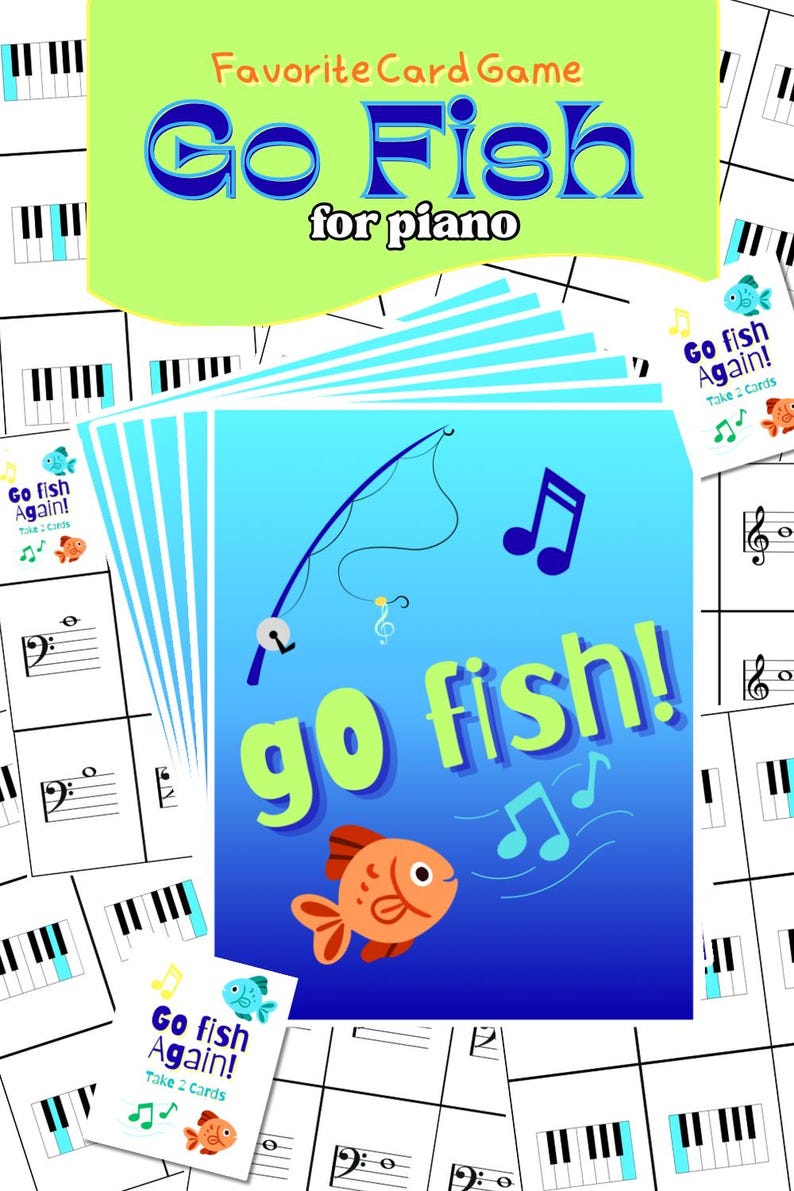 Go Fish! Card Game for Piano - Etsy