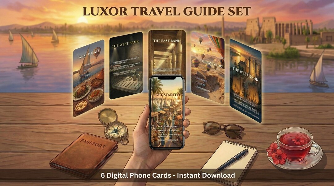 Luxor Egypt Travel Guide: Digital Itinerary Cards + 3 BONUS History ...