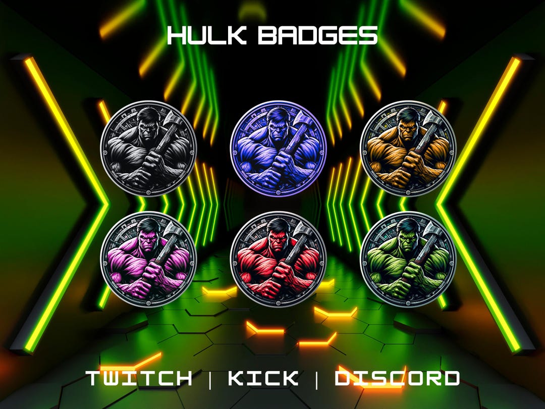 Character Badges for Twitch | 6 Ready-to-use Badges | Instant Download ...