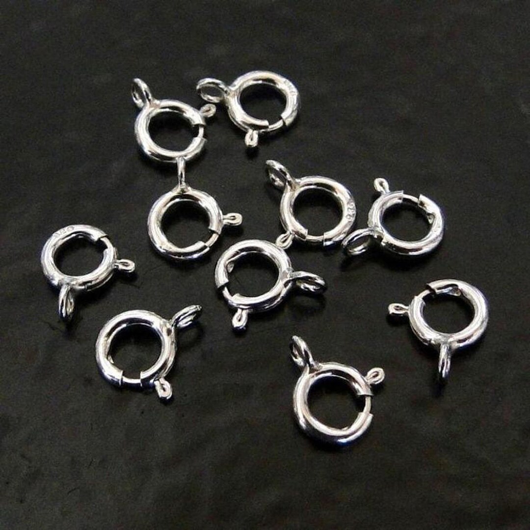 9mm.. 200pcs. Silver or Gold Metal Spring Ring Finding. 2mm - Etsy
