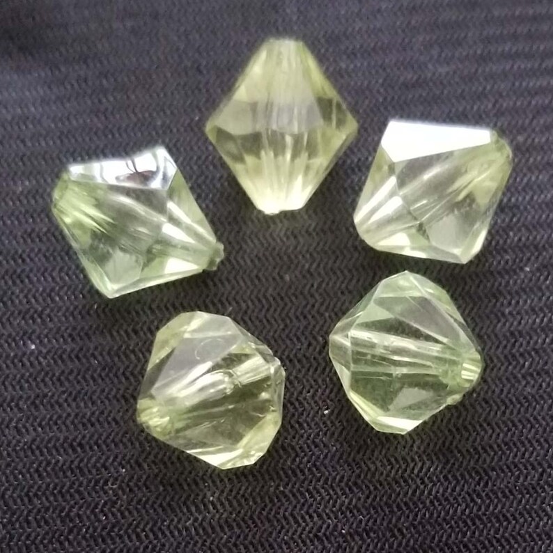 Close Out - BICONE (5mm, 10mm, 12mm, 20mm): 12 Colors. Acrylic Plastic ...