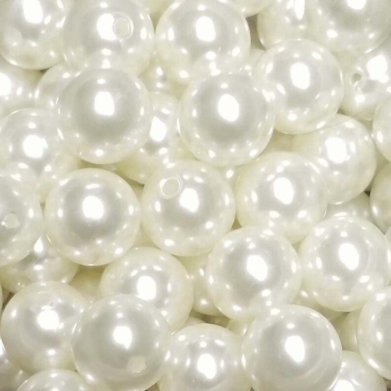 CLOSE OUT PEARLS (16mm, 20mm, 22mm, 24mm): 11 Colors. Round Gumball ...
