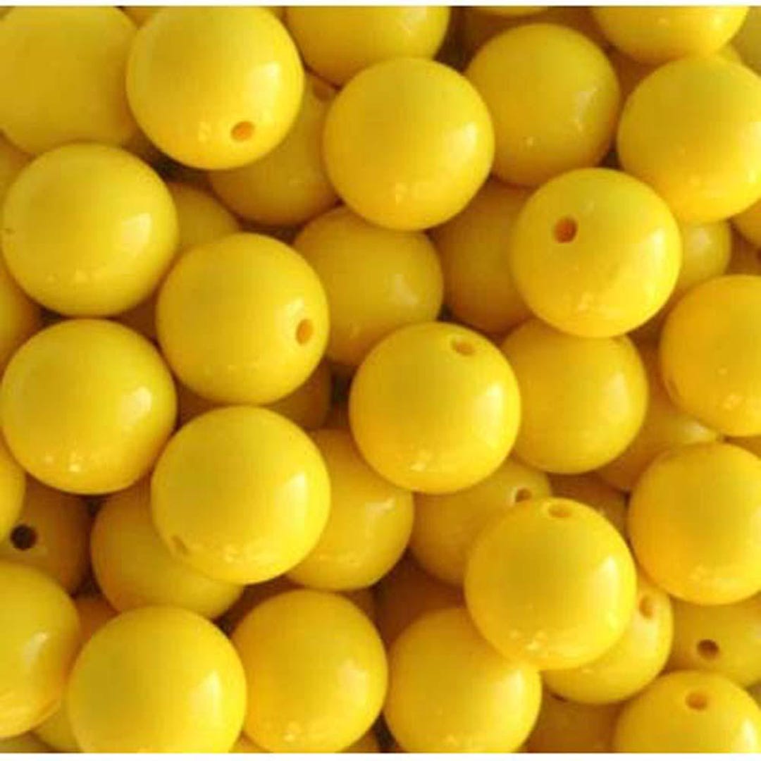 Close Out - OPAQUE: 16mm. Round Beads. 2 Colors Round Acrylic Plastic ...