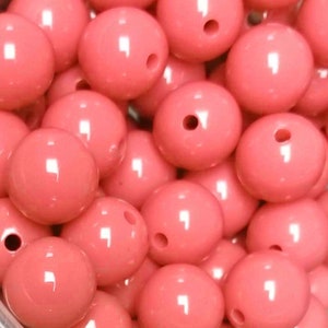 STOCK YOUR STORE: 22mm Approx. 70pcs 500g Bag. 20 Colors Round Opaque ...