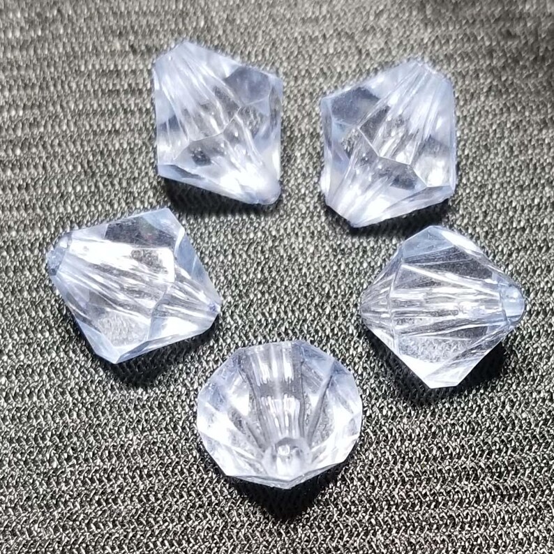 Close Out - BICONE (5mm, 10mm, 12mm, 20mm): 12 Colors. Acrylic Plastic ...