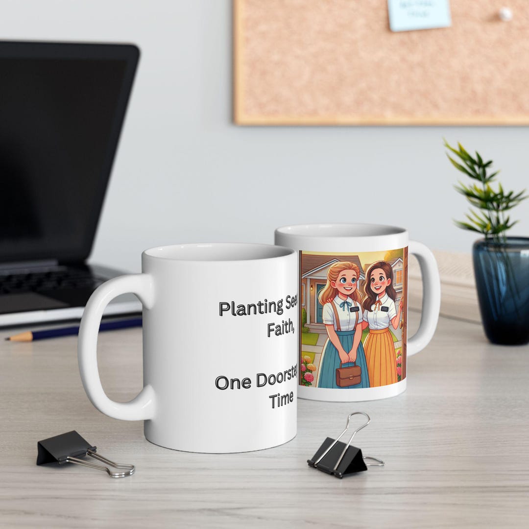 Planting Seeds of Faith, One Doorstep at a Time - Sister Missionary Mug ...
